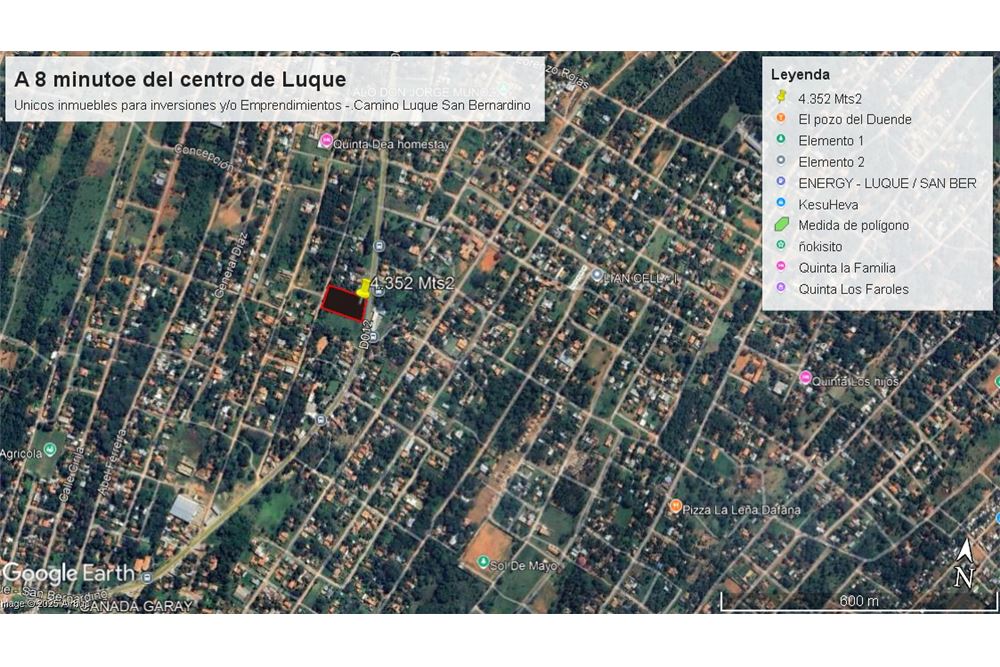 4,352 Mts²: Terreno Venta, Ubicada en Paraguay Central Luque Cañada Garay Ruta Luque San ...